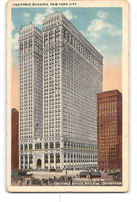 New York City NY Postcard 1915-1930 Equitable Building | eBay