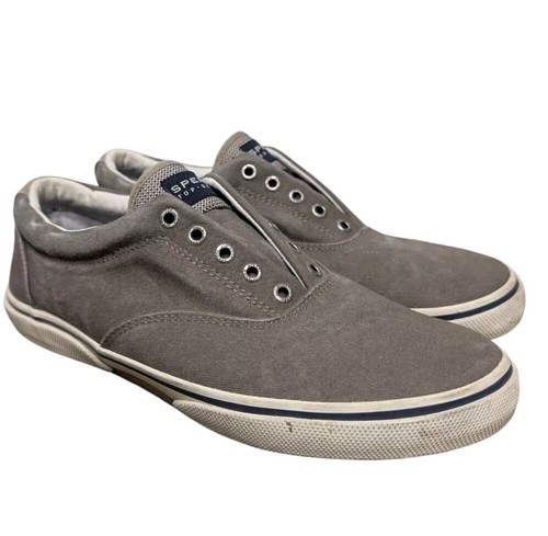Sperry Top-Sider Soletide Deck Boat Shoes Mens 9.5 Slate Gray Canvas ...