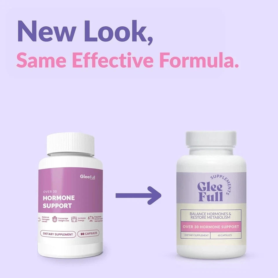 GleeFul Over 30 Hormone Support - Estrogen, Energy, Menopause Support ...