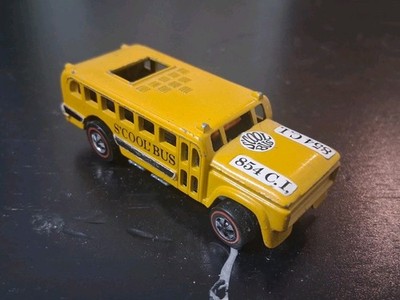 Vintage Hot Wheels Redline S'cool Bus Yellow Funny Car Hong Kong | eBay