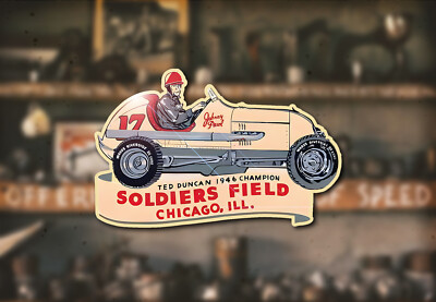 1950s Decal Hot Rod Rat Race Flathead Ford Cams Racing Speed Chicago | eBay