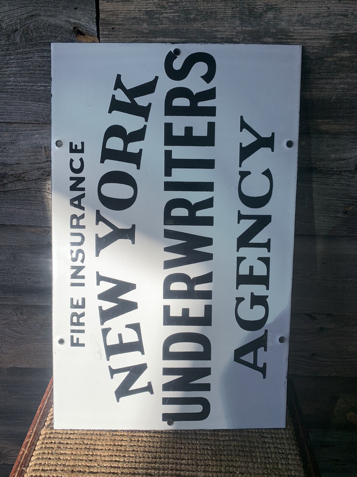 Vintage Porcelain Insurance Sign | eBay