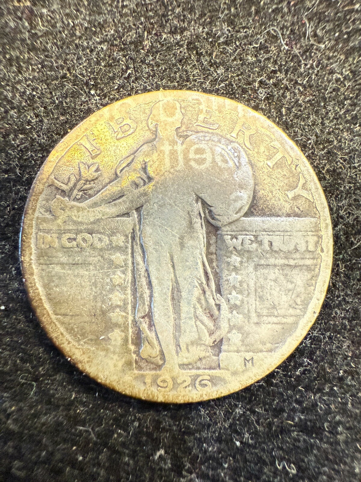 1926 Standing Liberty Quarter 1/4 Dollar 90% Silver 24.3mm Coin, - L28 ...