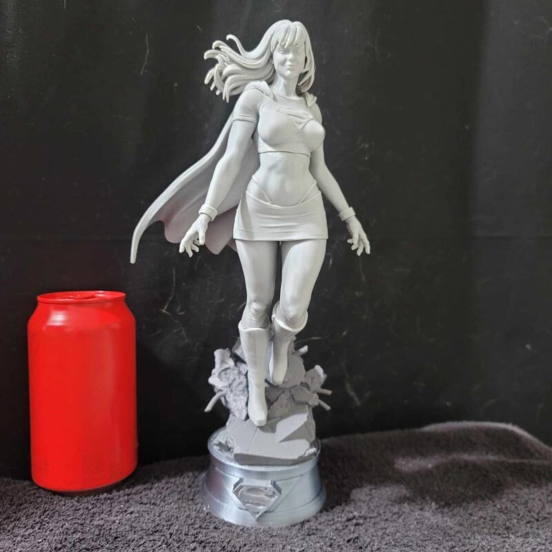 1/6 Scale H35cm Supergirl Model Kits Unpainted 3D Printing Garage Kit ...