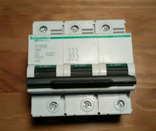 Schneider A9N18365 C120N - circuit breaker - 3P - 80A - C curve ...