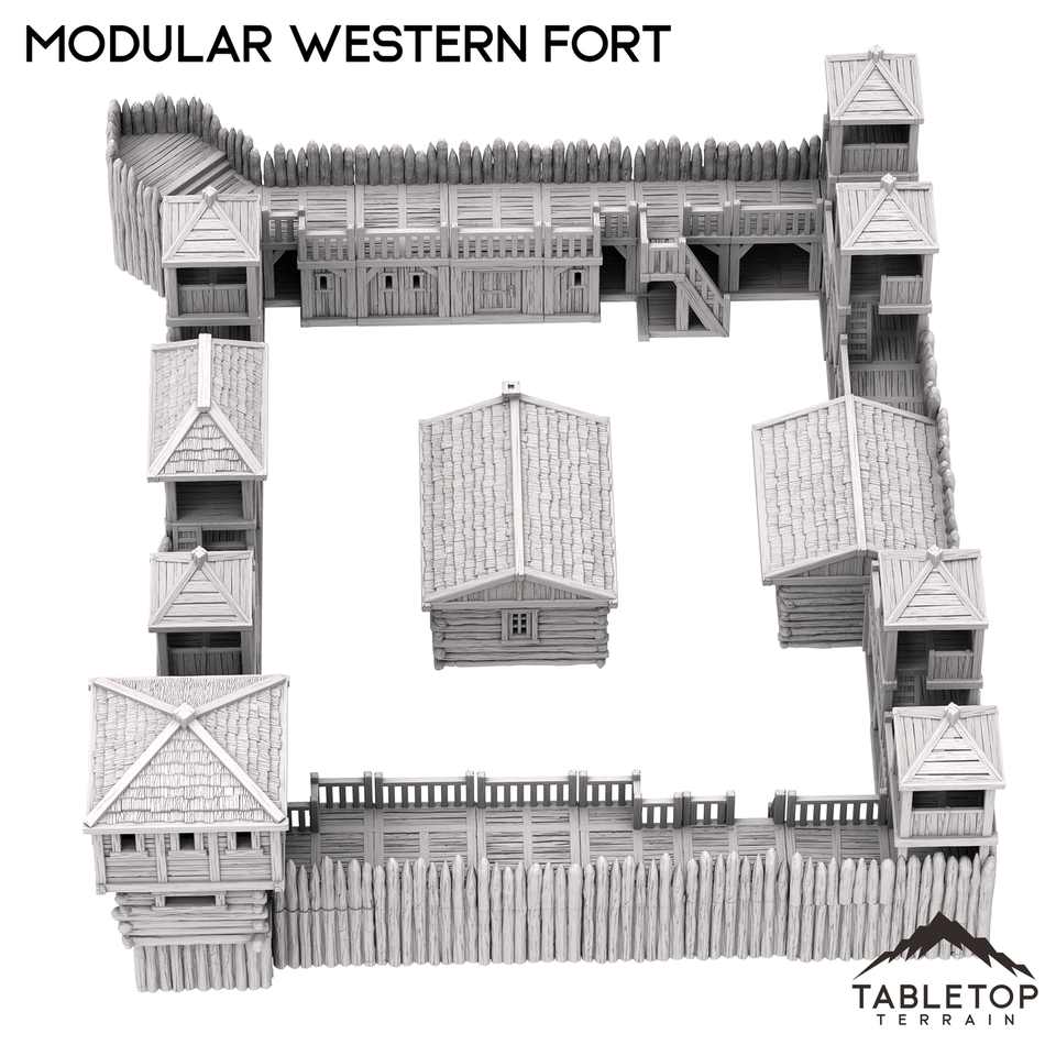 Modular Western Fort - Old Wild Western Rush - Wild West Terrain ...