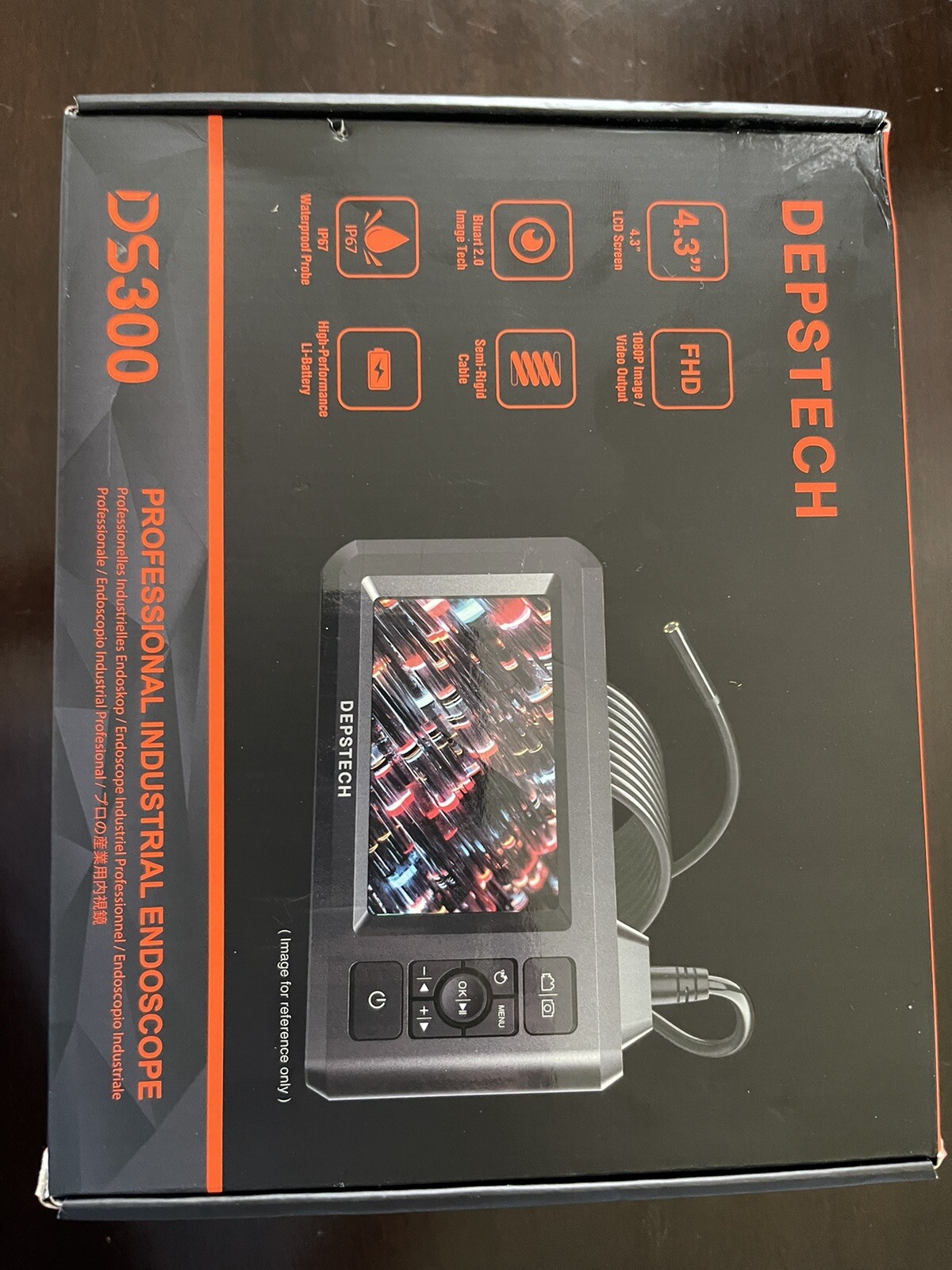 Depstech DS300 4.3" LCD Screen 1080p HD Digital Borescope Industrial ...