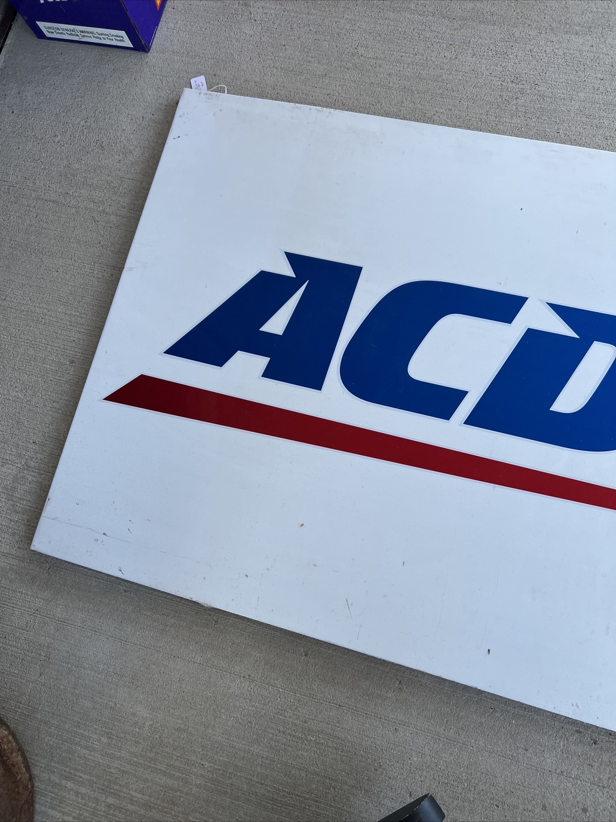 ACDELCO Metal Dealer Sign 70”x34” - NOS with Plastic Still On Sign | eBay