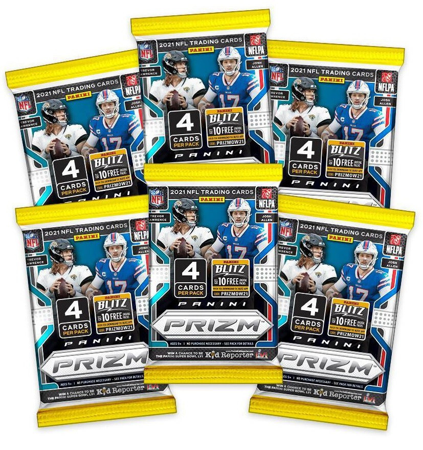 2021 Panini Prizm NFL Football Blaster Box 6 Packs Rookie Lazer Prizm ...