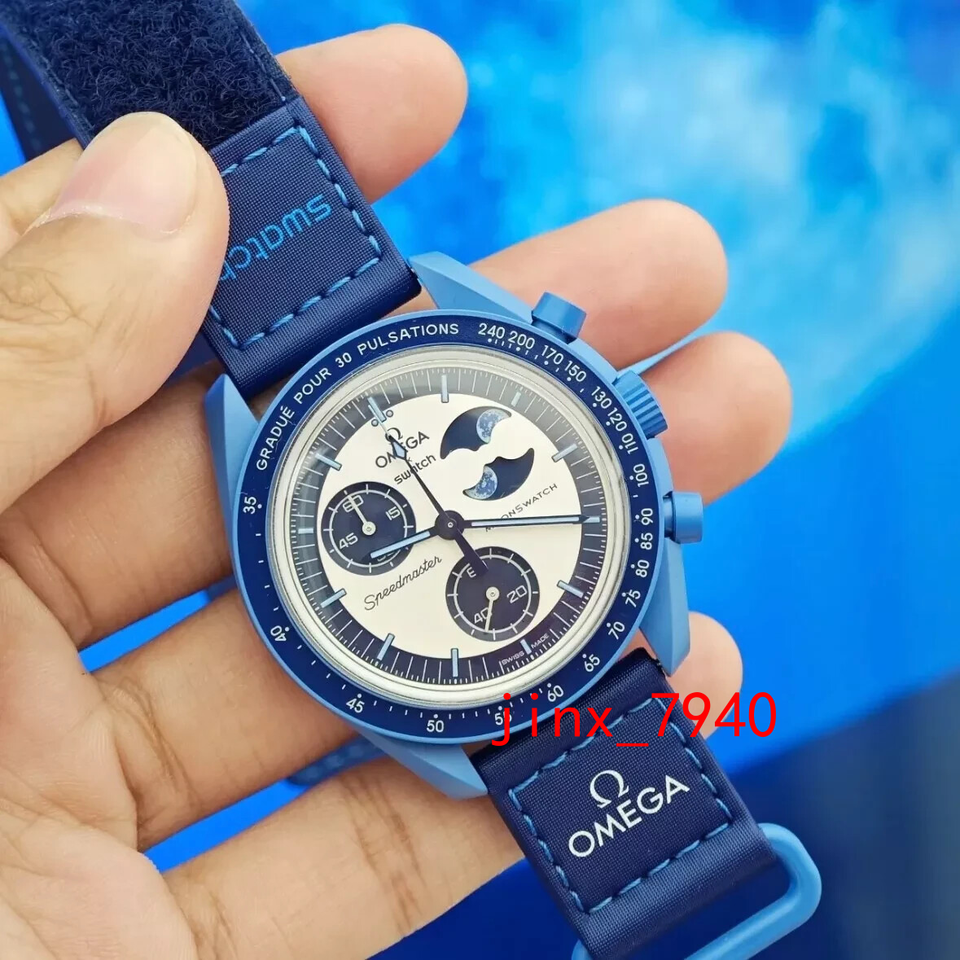 Swatch Moonswatch Mission To The Super Blue Moonphase Watch - With Box ...