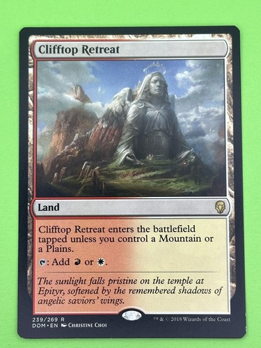 Clifftop Retreat NM MTG Dominaria rare land | eBay