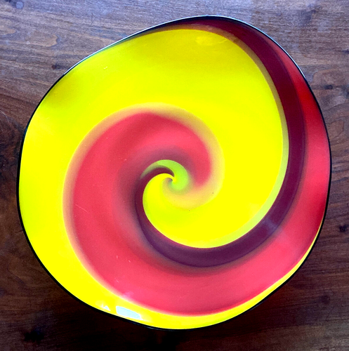 Cliff Goodman Art Glass 14-1/2" Plate Seattle Glassblowing Studio ...