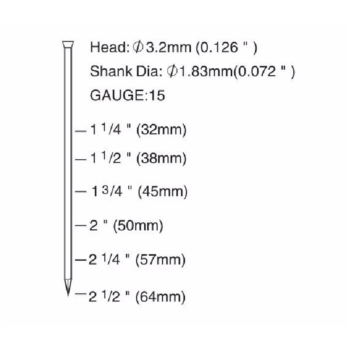 18 Gauge Galvanized F25 Finishing Brads Nails China Nail,, 43% OFF