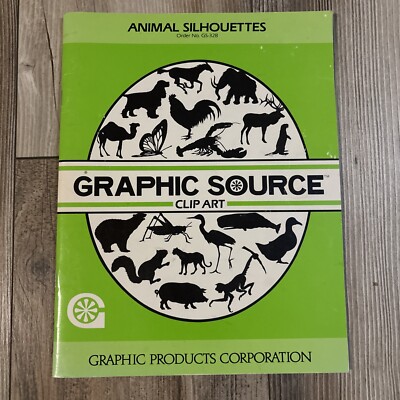 NOS - Graphic Source Clip Art Animal Silhouettes Book, 1989 | eBay