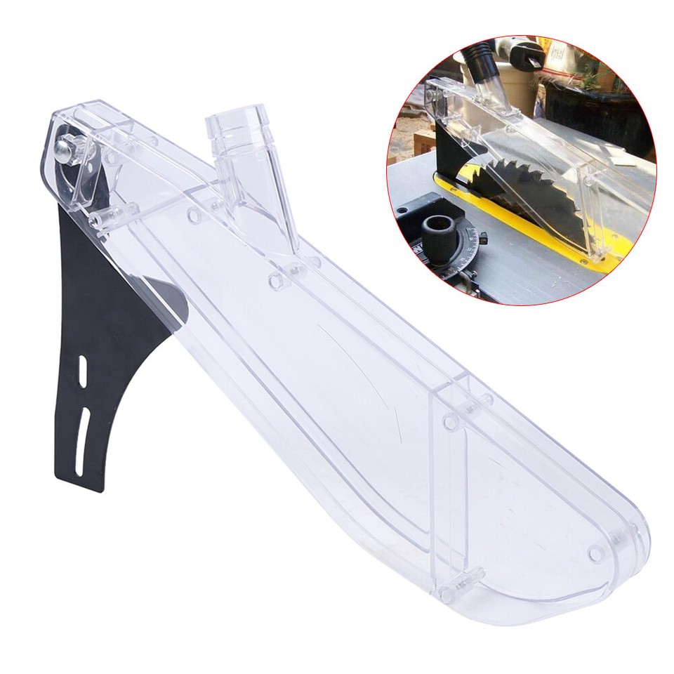 Table saw blade guard with vacuum port and splitter Blade Guard ...