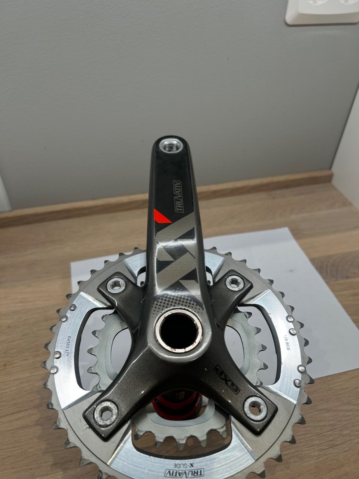 NEW SRAM XX 10s GXP Double Carbon Crankset 170mm 42/28t 10s +Ceramic ...