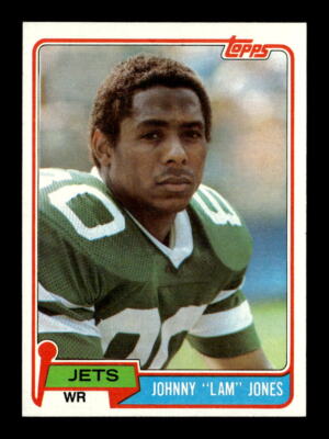 1981 Topps #16 Johnny "Lam" Jones New York Jets Rookie RC NM-MT Card ...