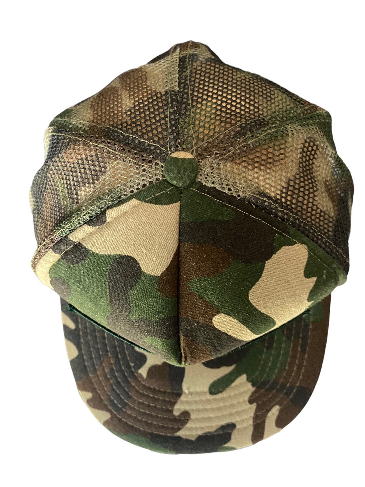 Vintage Railroad Trac-Work Hat Cap Adjustable Camo Me… - Gem