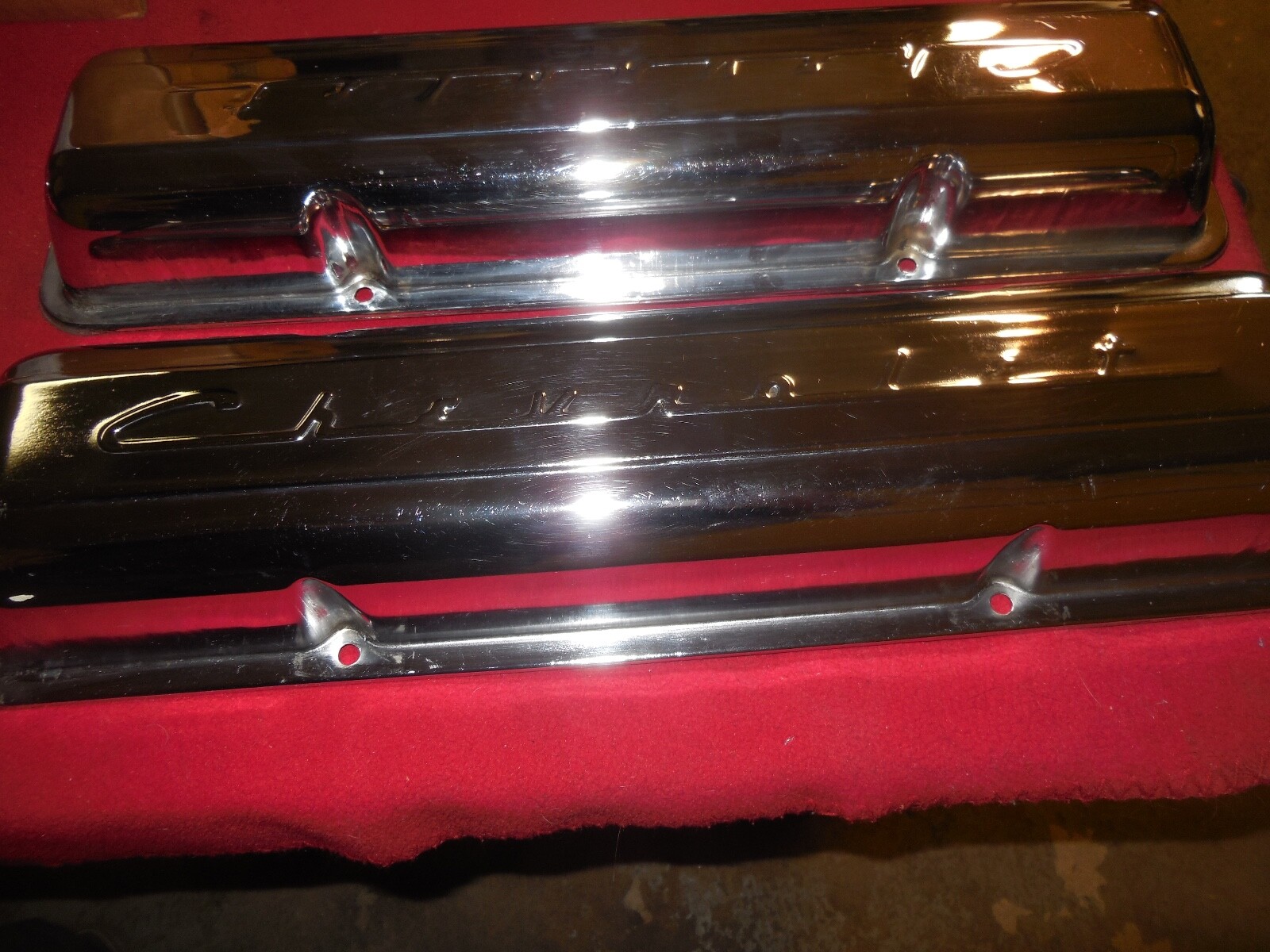 1967 Camaro Chevelle El Camino Nova 302 327 350 factory chrome valve ...