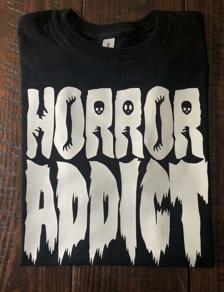 Horror Addict Tshirt Halloween Spooky Vibes Ghost Skull Many Sizes | eBay