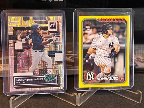 2024 Topps Jasson Dominguez RC Yellow Hanger Box + 2022 Donruss ...