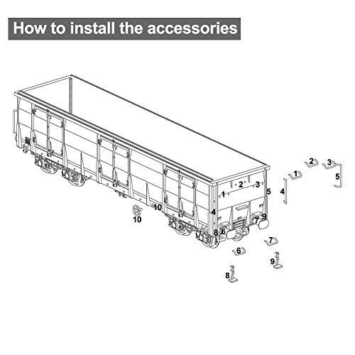 EVE MODEL Three HO Gauge 40 Feet Brown High Cube Open Wagon One Eighty ...