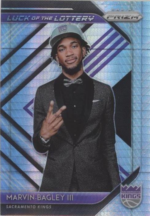 2018-19 Panini Prizm - Luck of the Lottery Marvin Bagley III #2 Hyper ...