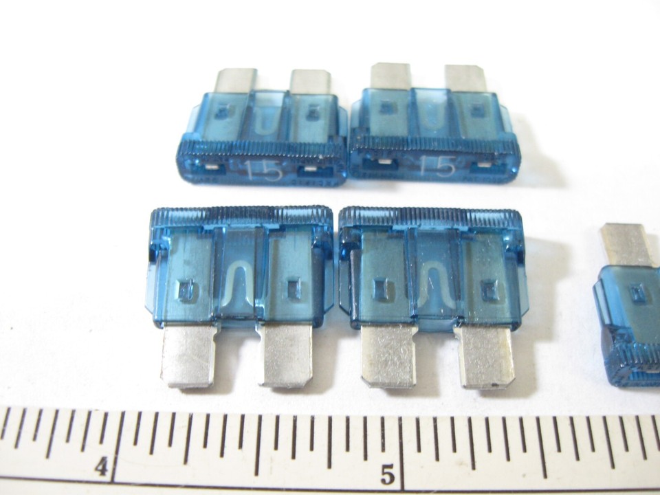 HONDA CB1000 CB650 CBR600F NOS OEM 15A BLADE FUSE 98200-31500 PACK OF 7 ...