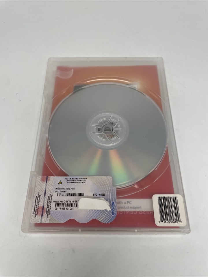Microsoft Windows 7 Home Premium 64 Bit Full Version DVD with Product ...