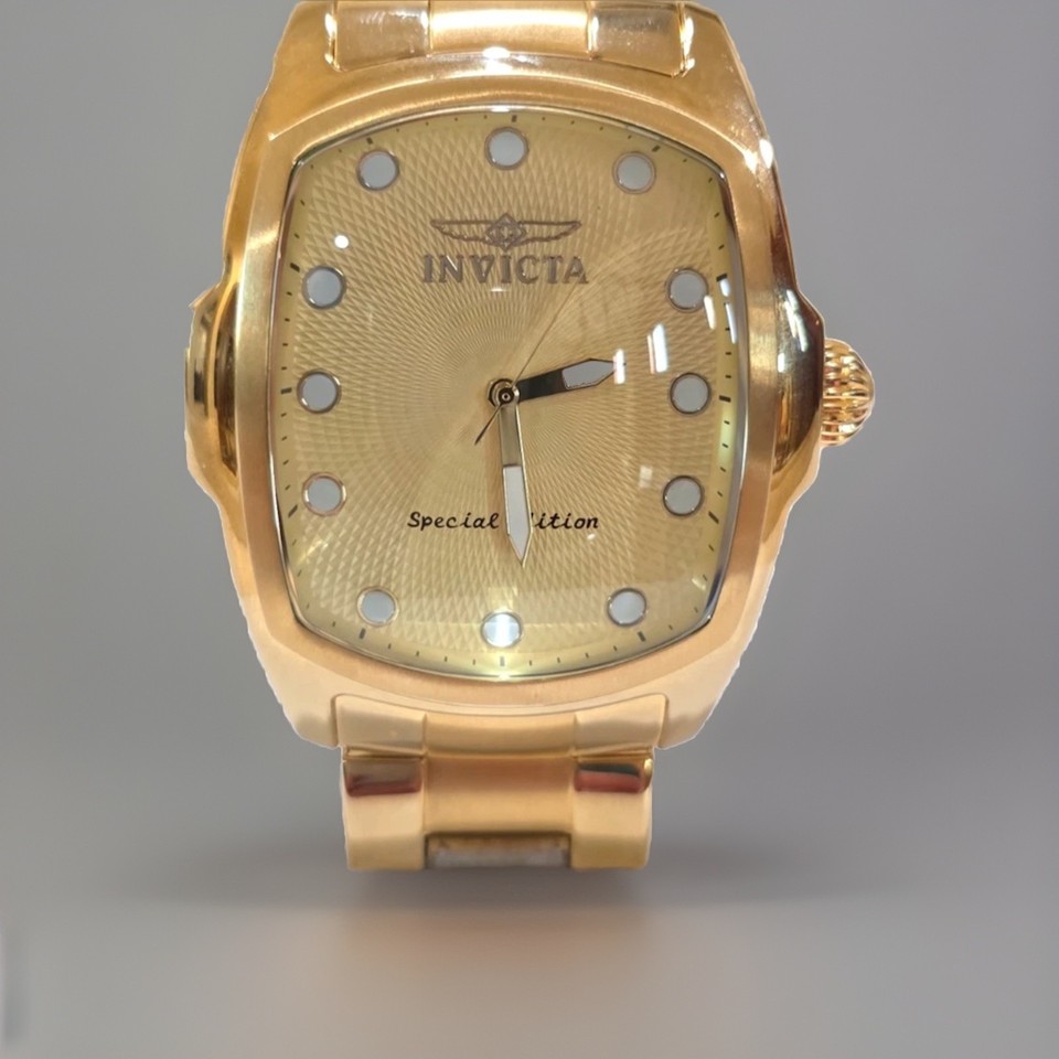 Invicta Lupah Tritnite Night Glow Gold Men's Special Edition Wrist ...