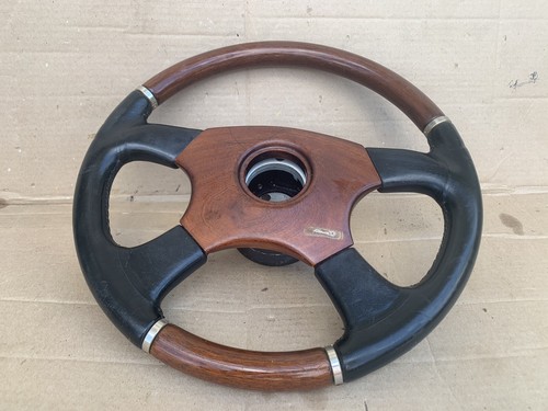 Mercedes Victor Steering Wheel Wood and Leather made in Italy | eBay