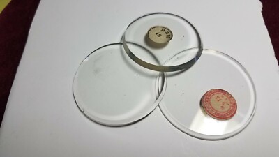 EXTRA THICK FLAT BEVELED 40.9mm-52.0mm (18-25ligne) GLASS POCKET WATCH ...