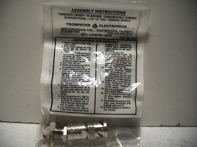 TROMPETER ELECTRONICS TEI14949 PL75-9 WRENCH CRIMP 70 SERIES CONNECTOR ...