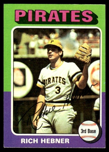 1975 Topps Mini RICH RICHIE HEBNER #492 Pirates NICE - FREE Ship! | eBay