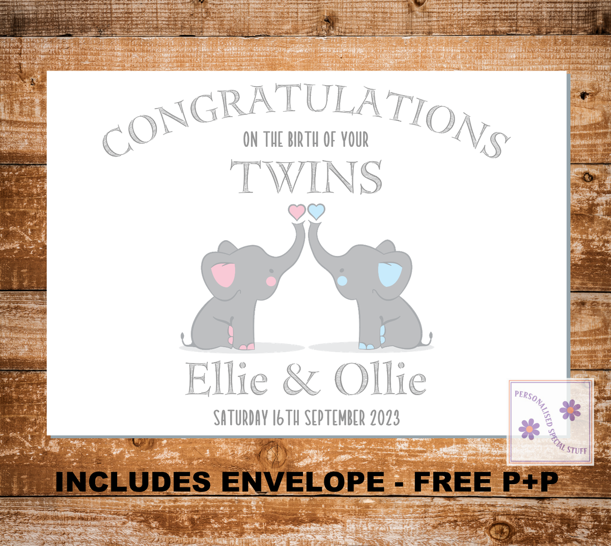 Congratulations On New Twins New Baby Twins Congratulations Card