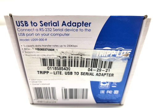 TRIPP LITE U209-000-R USB TO Serial Adapter | eBay