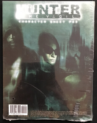 Hunter: the Vigil - Character Sheet Pad - 2008 RPG White Wolf WoD ...