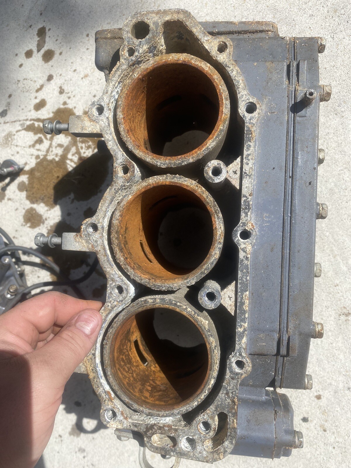 OEM Yamaha 40 - 50 hp 2 Stroke Outboard Crankcase Block 6H4-15100-13-1S ...