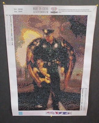 Police Angel & Kid Diamond Painting Canvas Print, Wall Art, Home Decor ...