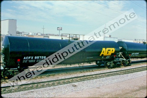 Original Slide AGP GE Rail ACFX 95728 Tank Car Proviso ILL 4-1995 | eBay
