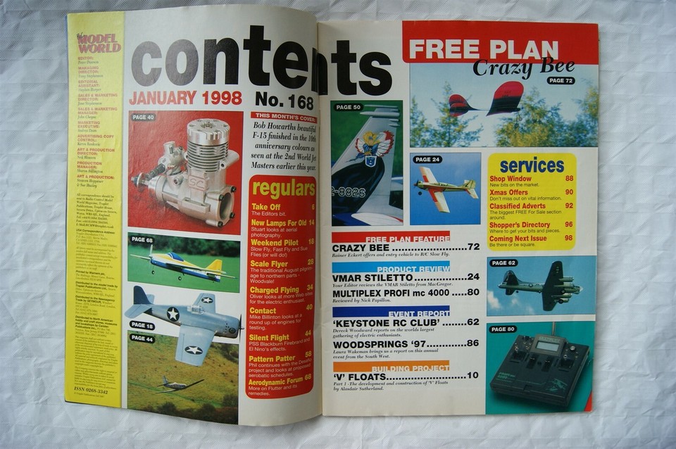 1998 Radio Control Model World Magazine - January + Plan | eBay