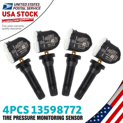 Set of (4) Tire Pressure Monitor Sensor TPMS OEM#13598772 For GM Chevy ...
