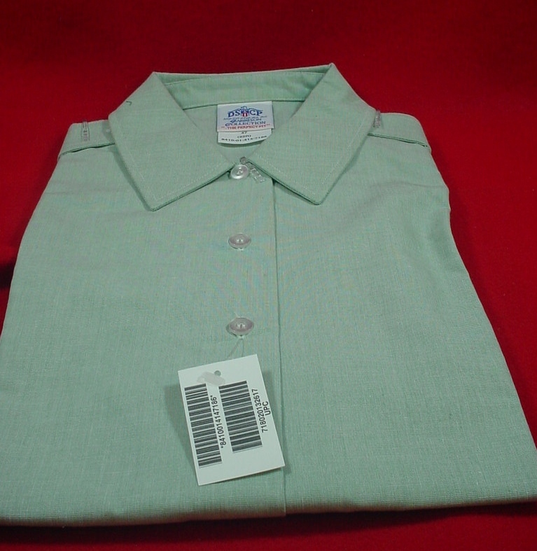 US Army Womens Military Green DSCP Uniform Shirt Short Sleeve Size 24R ...