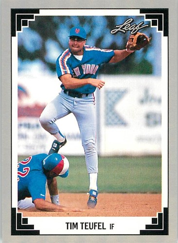 1991 Leaf #314 Tim Teufel METS | eBay