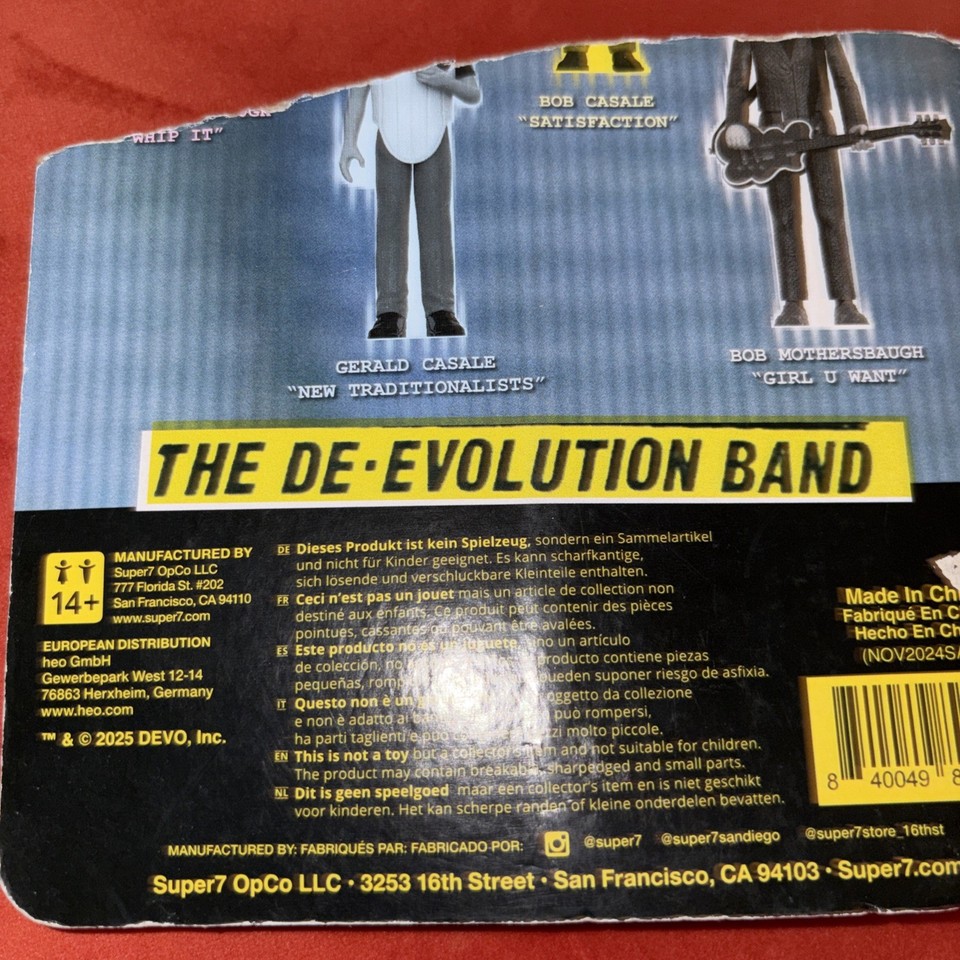 Devo ReAction Wave 5 Booji Boy Action Figure [The Girl U Want] Sealed ...