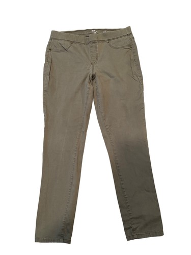 ND New Directions Womens Skinny Jeans Size 10R Pull On Olive Green ...
