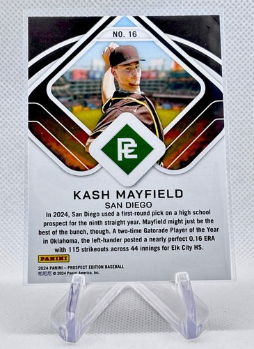2024 Panini Prospect Edition Kash Mayfield Aces Insert #16 - Padres | eBay
