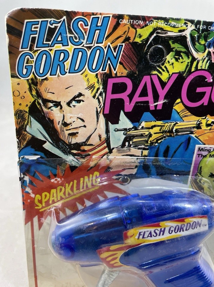 Vintage 1976 FLASH GORDON Sparkling RAY GUN, New In Package, Sci-Fi ...