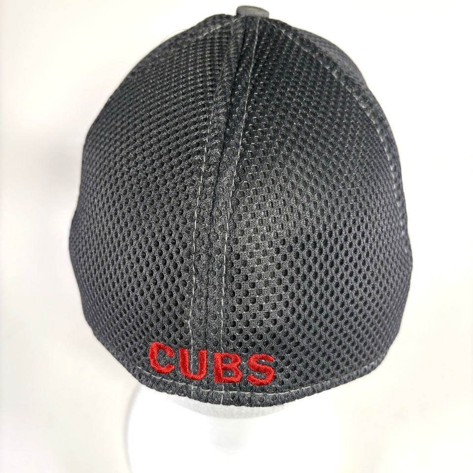 Chicago Cubs New Era 39Thirty Baseball Hat Cap Embroidered Gray Fitted ...