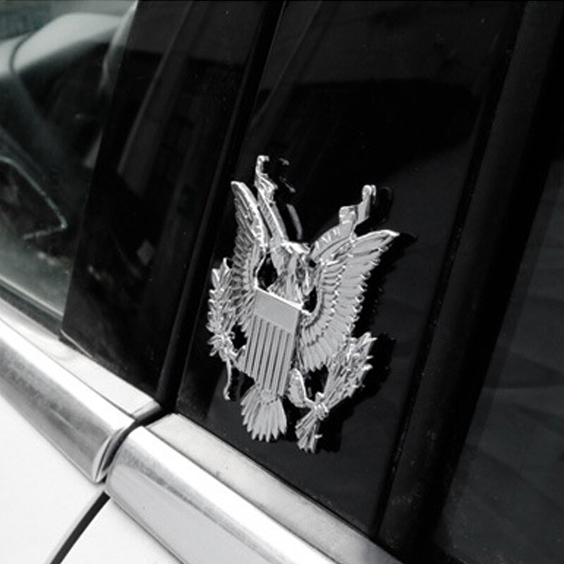 US Presidential Seal 3D Metal Car Emblem - Chrome Official Style Badge ...
